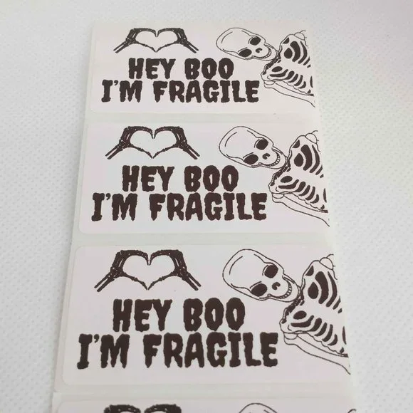 Hand Crafted | Office | 0 Halloween Fragile Shipping Labels Thermal ...